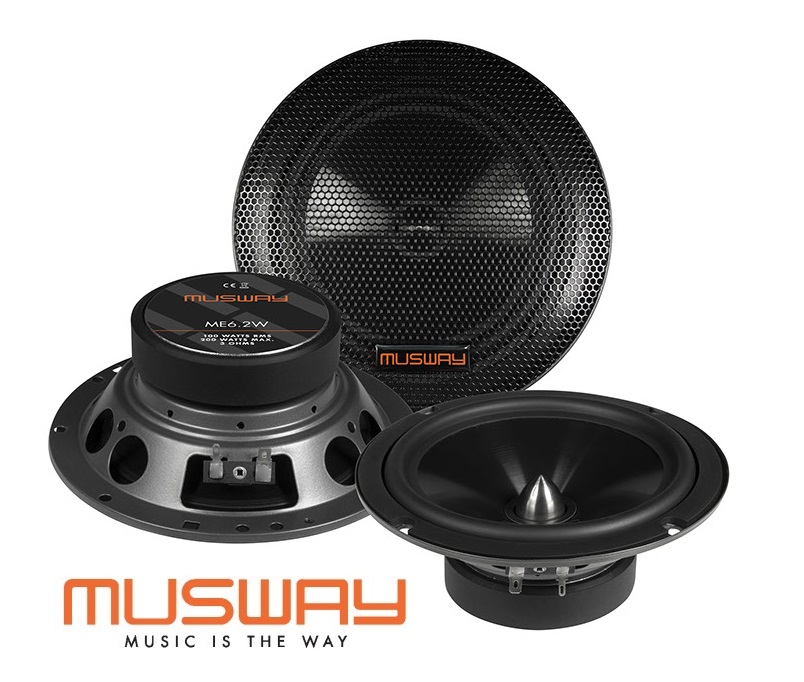 MUSWAY ME6.2W 16,5 cm (6.5") Woofer Tiefmitteltöner Kickbass Lautsprecher 1 Paar 200 Watt